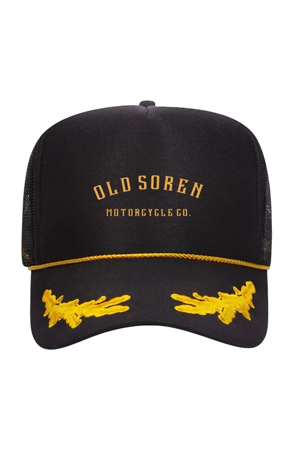 Cafe Racer Gold Leaf Trucker Hat – Old Soren Motorcycle Co., LLC.